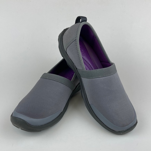 CROCS | Shoes | Crocs Womens Slipon Fabric Casual Shoe Sz 7 Nwob | Poshmark